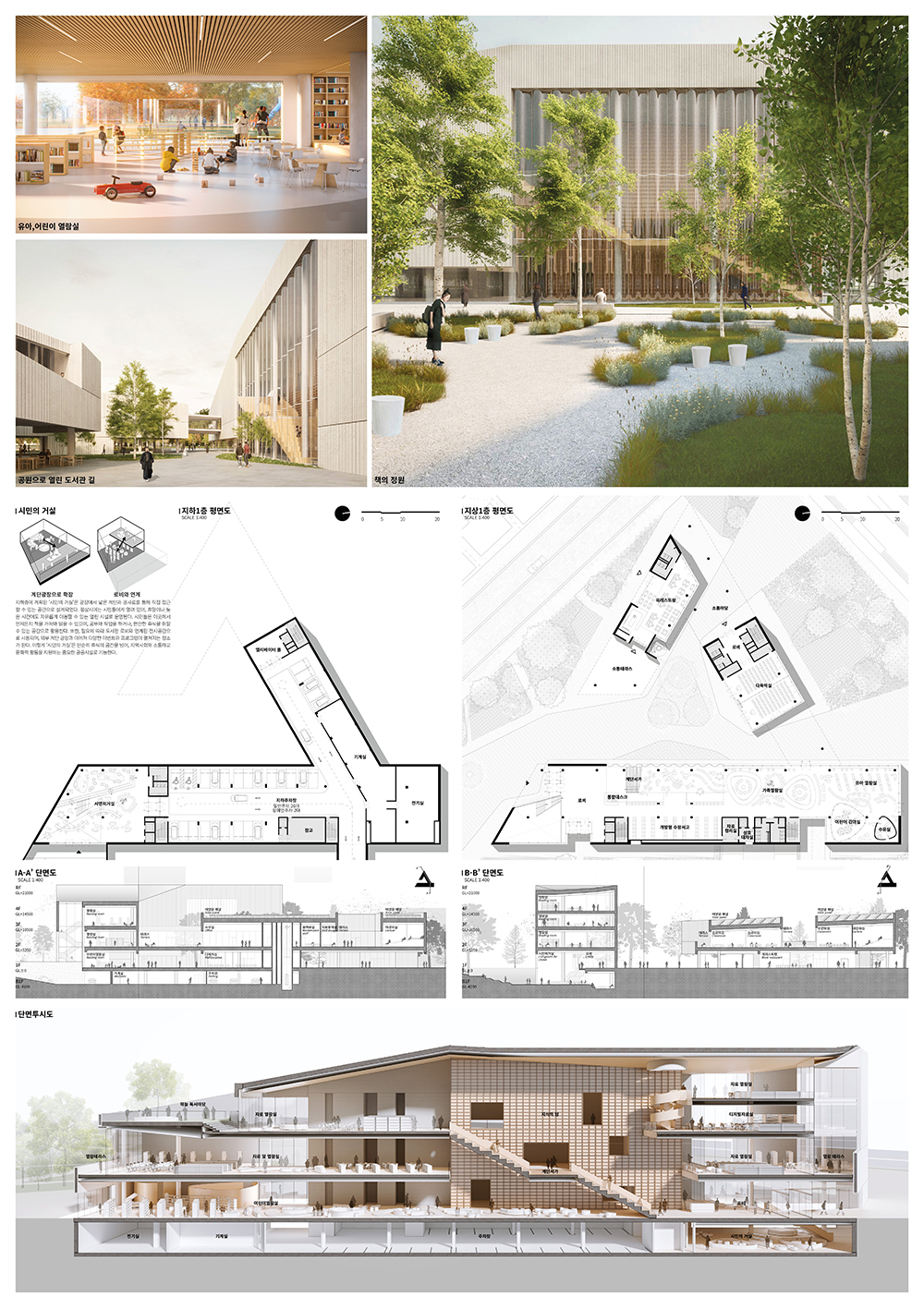 YOAP architects » 평택중앙도서관_국제설계공모